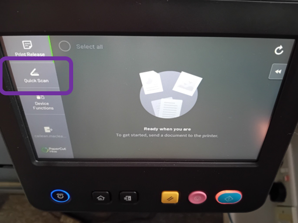 Scanning with PaperCut – P3